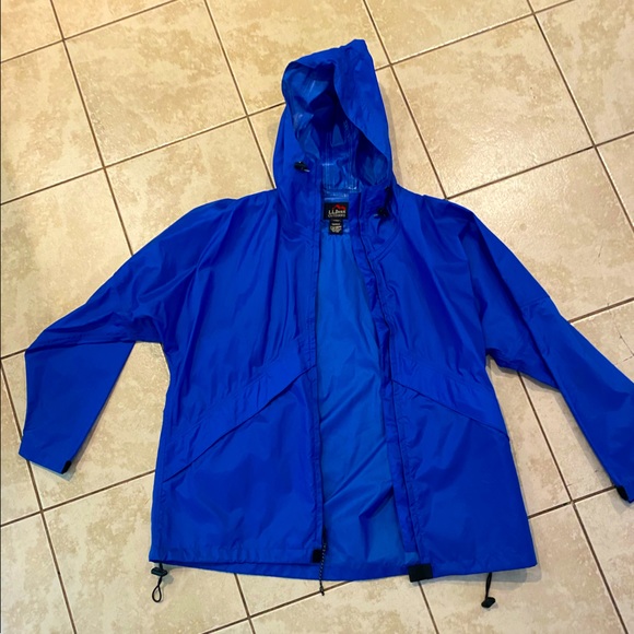 L.L. Bean | Jackets & Coats | Ll Bean Womens Large Royal Blue Rain Coat ...